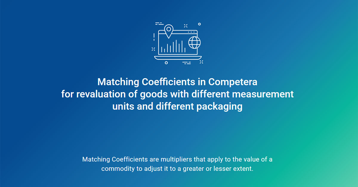 Matching Coefficients Use Case
